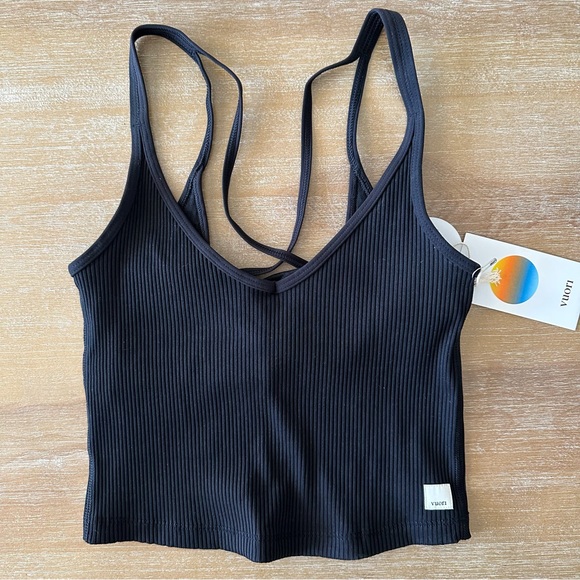 Vuori | Tops | Vuori Rib Crop Black Tank Small | Poshmark